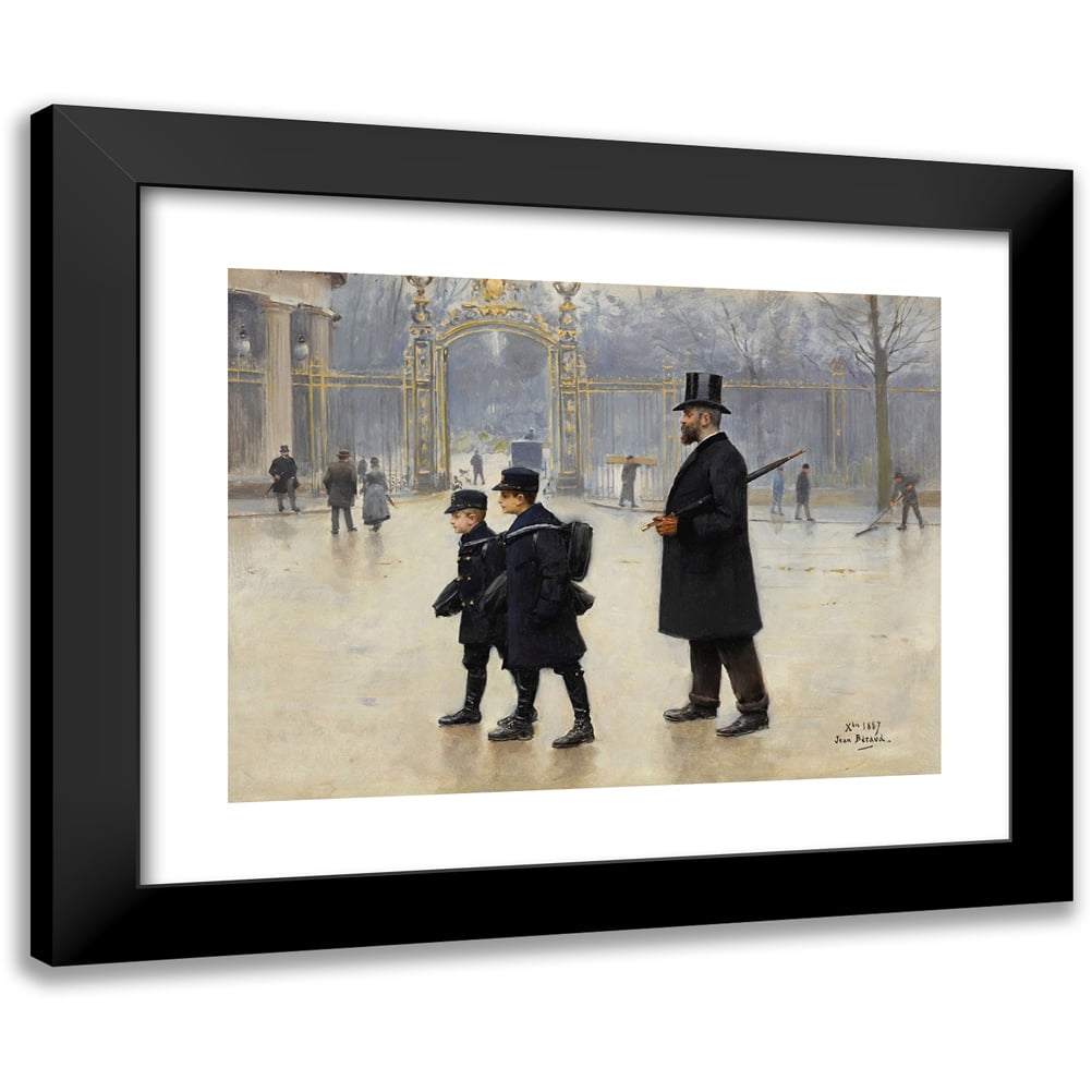 Jean Béraud 18x14 Black Modern Framed Museum Art Print Titled - Monceau ...