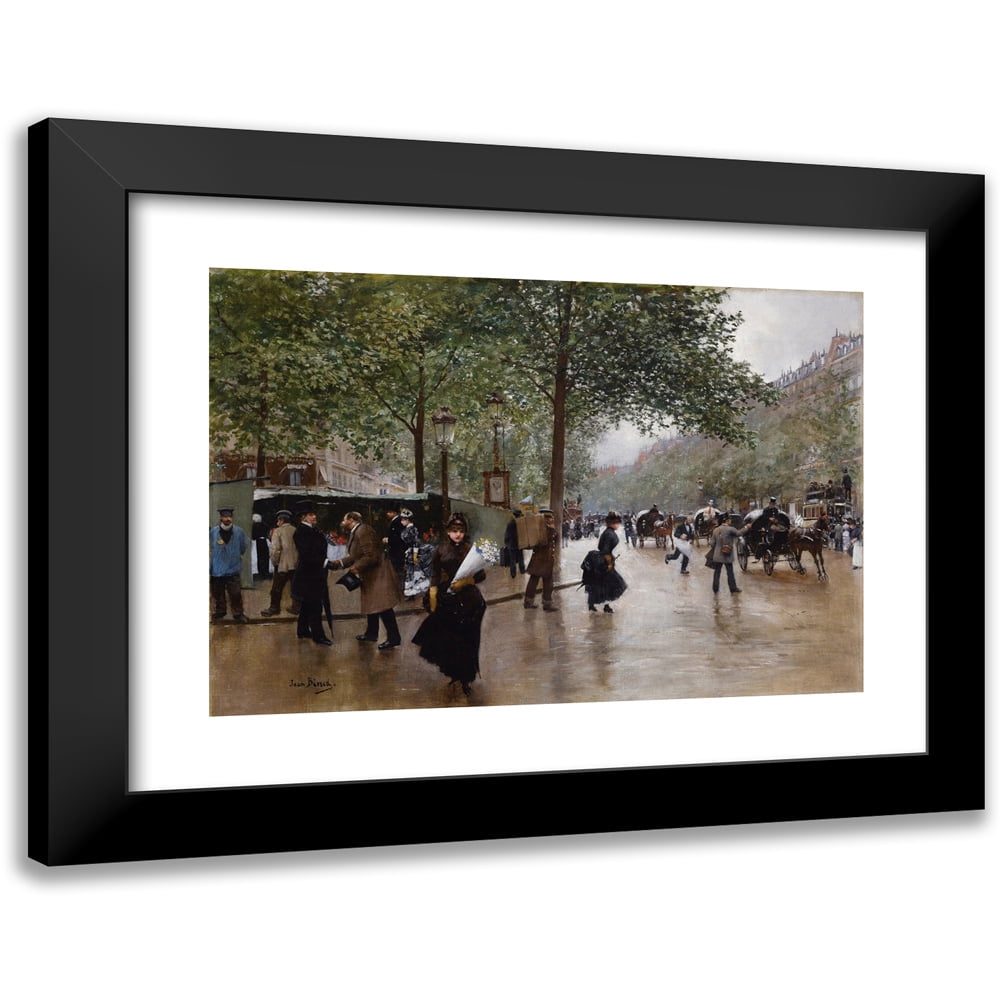 Jean Béraud 24x18 Black Modern Framed Museum Art Print Titled - On the ...