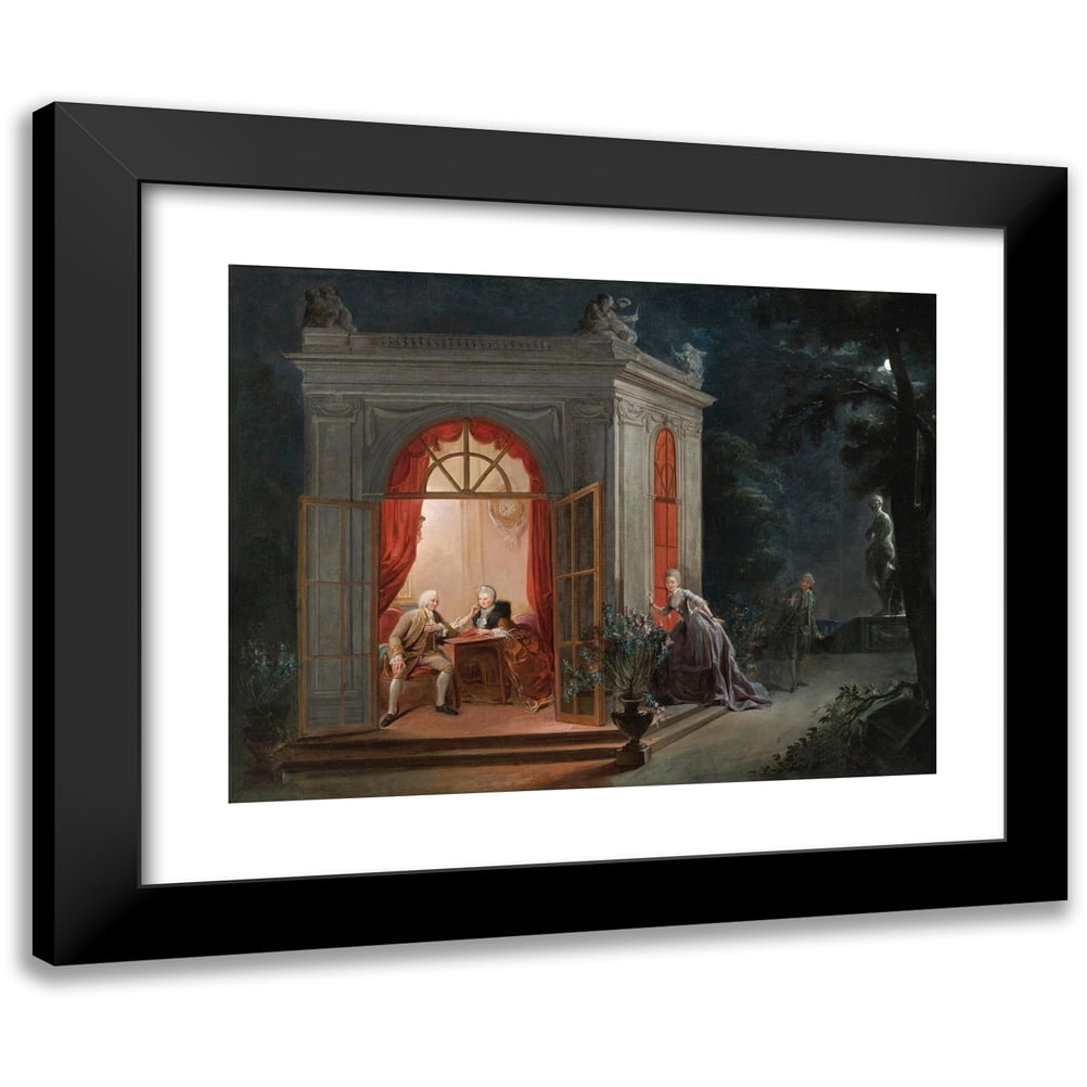 Jean-Baptiste-André Gautier d'Agoty 24x19 Black Modern Framed Museum ...