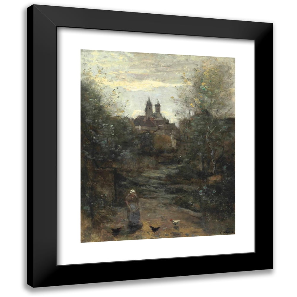 Jean-Baptiste-Camille Corot 12x14 Black Modern Framed Museum Art Print ...