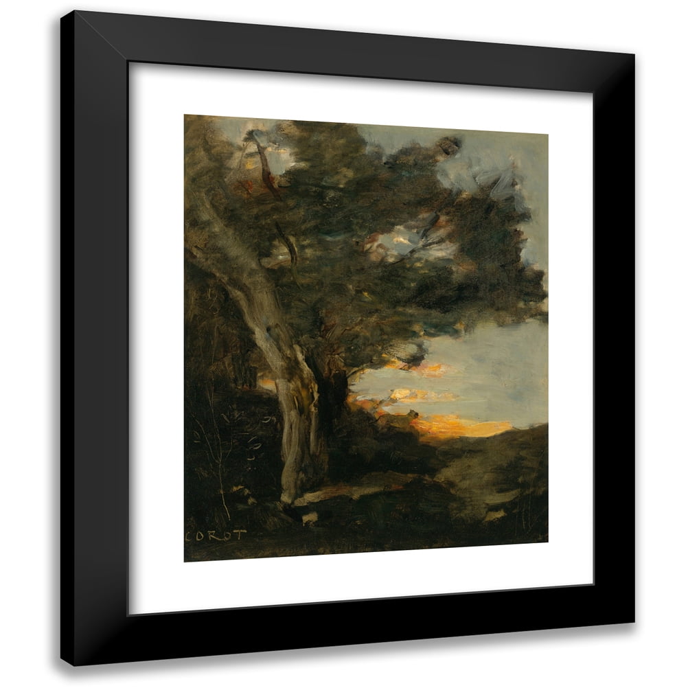 Jean-Baptiste-Camille Corot 12x14 Black Modern Framed Museum Art Print ...