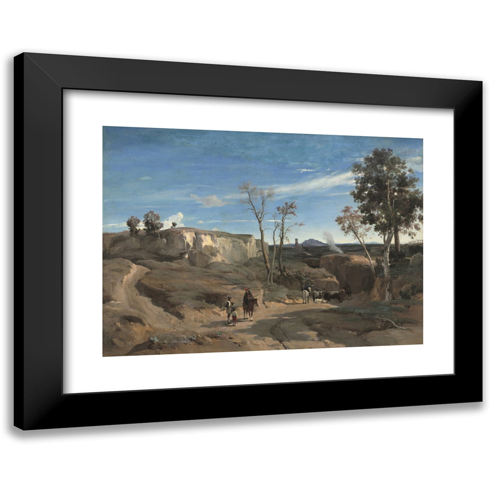 Jean-Baptiste-Camille Corot 14x11 Black Modern Framed Museum Art Print ...