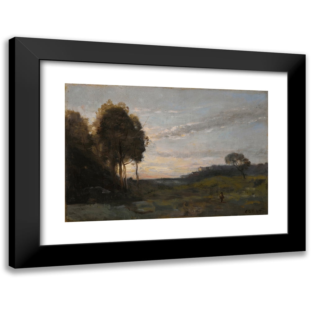 Jean-Baptiste-Camille Corot 14x11 Black Modern Framed Museum Art Print ...