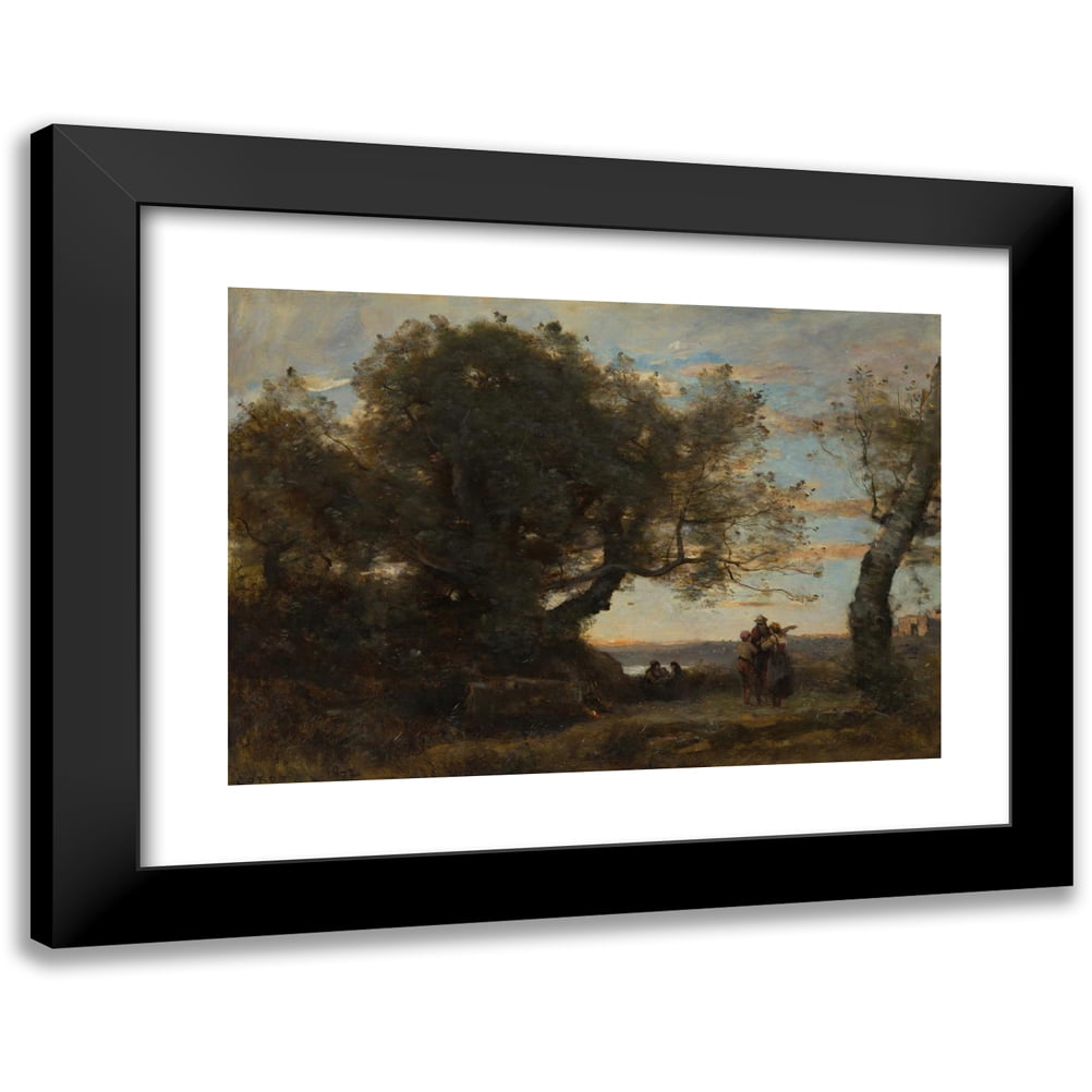 Jean-Baptiste-Camille Corot 14x11 Black Modern Framed Museum Art Print ...