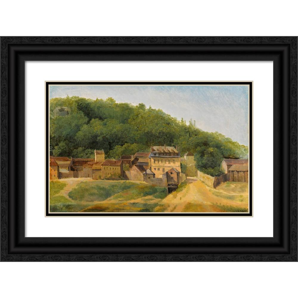 Jean-Baptiste-Camille Corot 14x11 Black Ornate Wood Framed Double ...