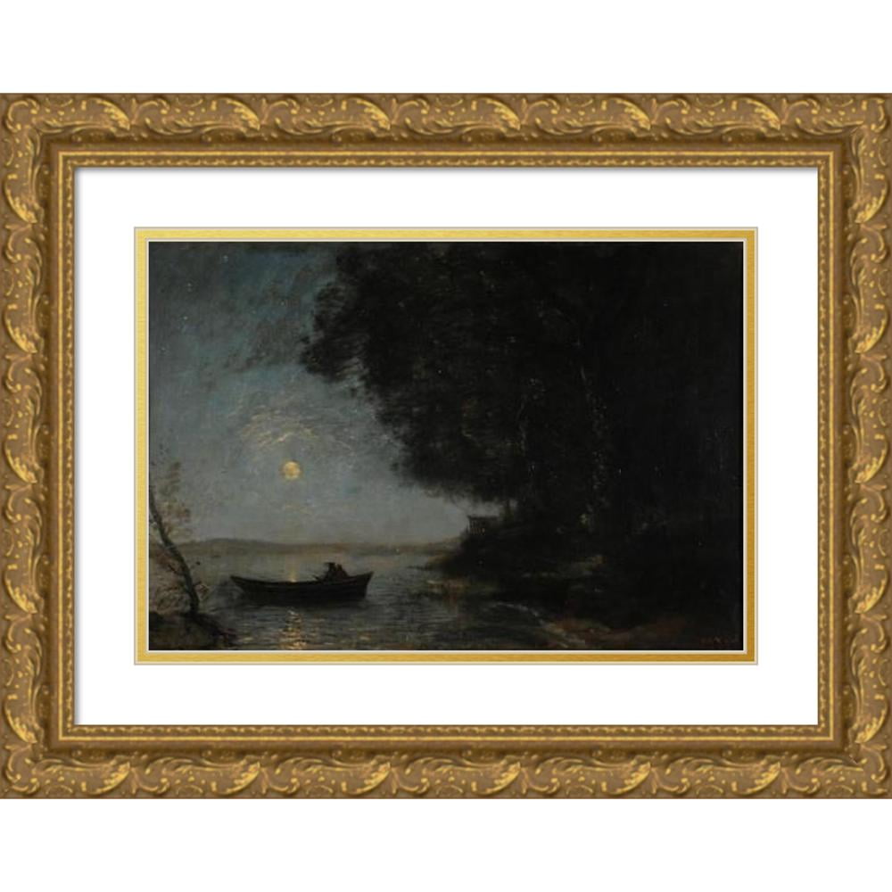 Jean-Baptiste-Camille Corot 14x11 Gold Ornate Wood Frame and Double ...