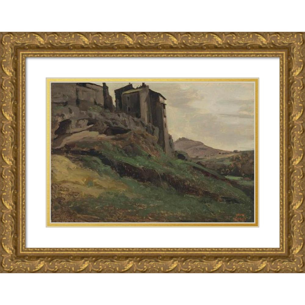 Jean-Baptiste-Camille Corot 14x11 Gold Ornate Wood Frame and Double ...