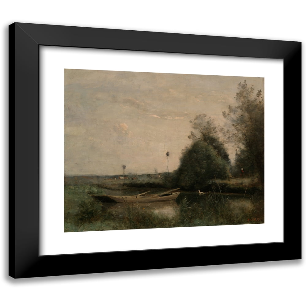 Jean-Baptiste-Camille Corot 14x12 Black Modern Framed Museum Art Print ...