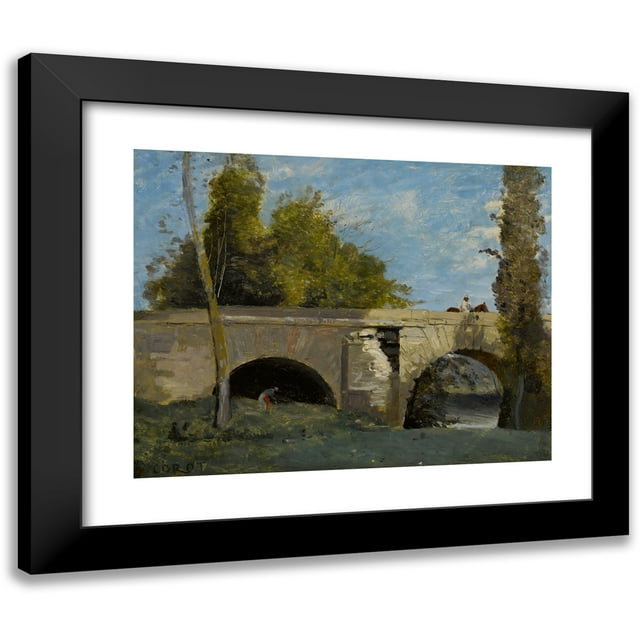 Jean-Baptiste-Camille Corot 14x12 Black Modern Framed Museum Art Print ...