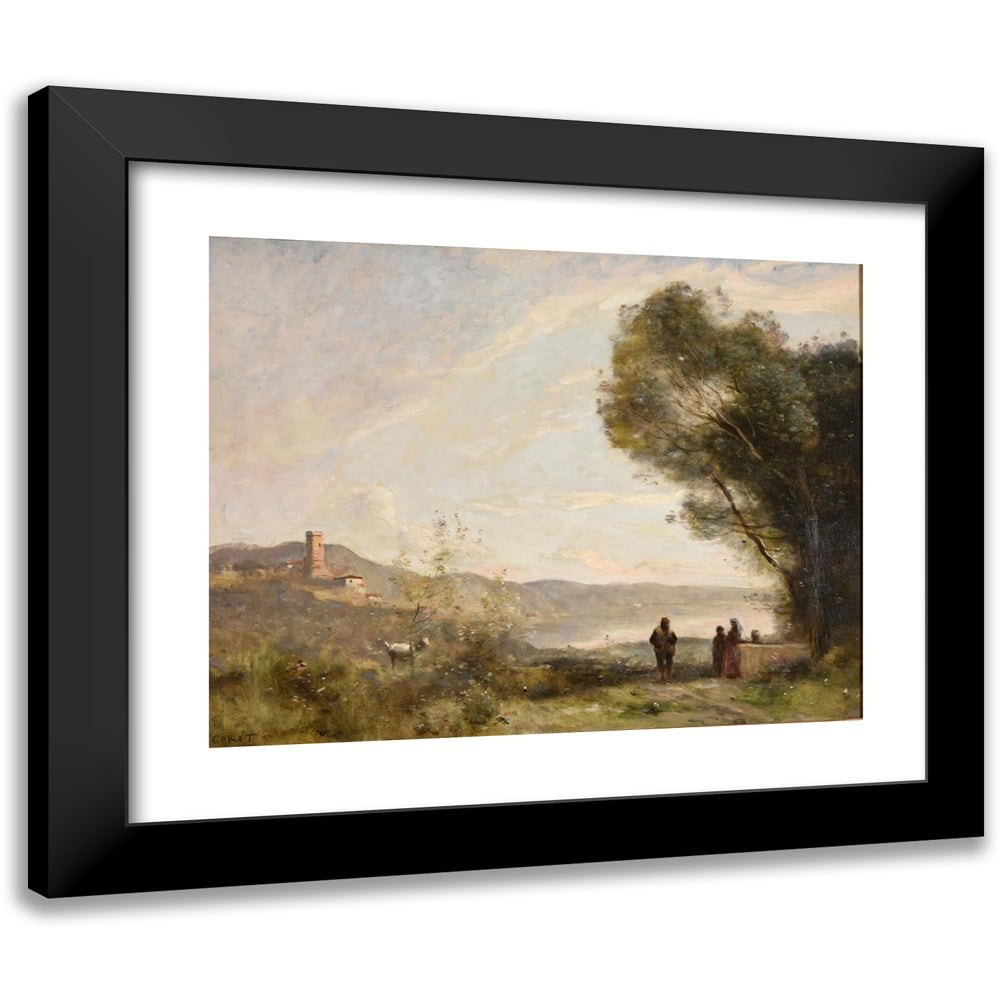 Jean-Baptiste-Camille Corot 14x12 Black Modern Framed Museum Art Print ...