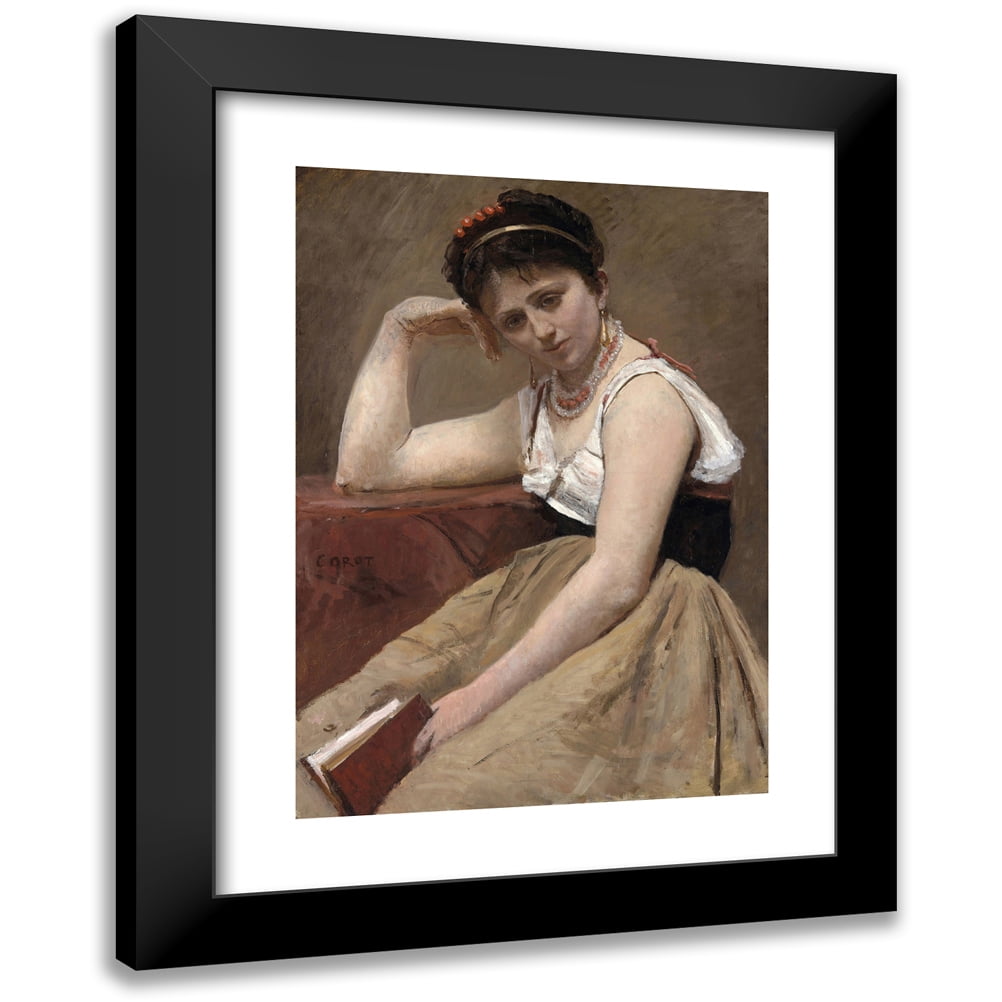 Jean-Baptiste-Camille Corot 14x18 Black Modern Framed Museum Art Print ...