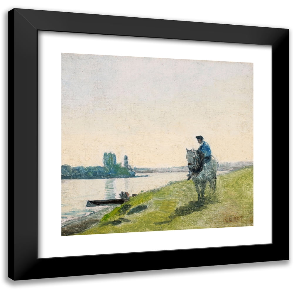 Jean-Baptiste-Camille Corot 16x15 Black Modern Framed Museum Art Print ...