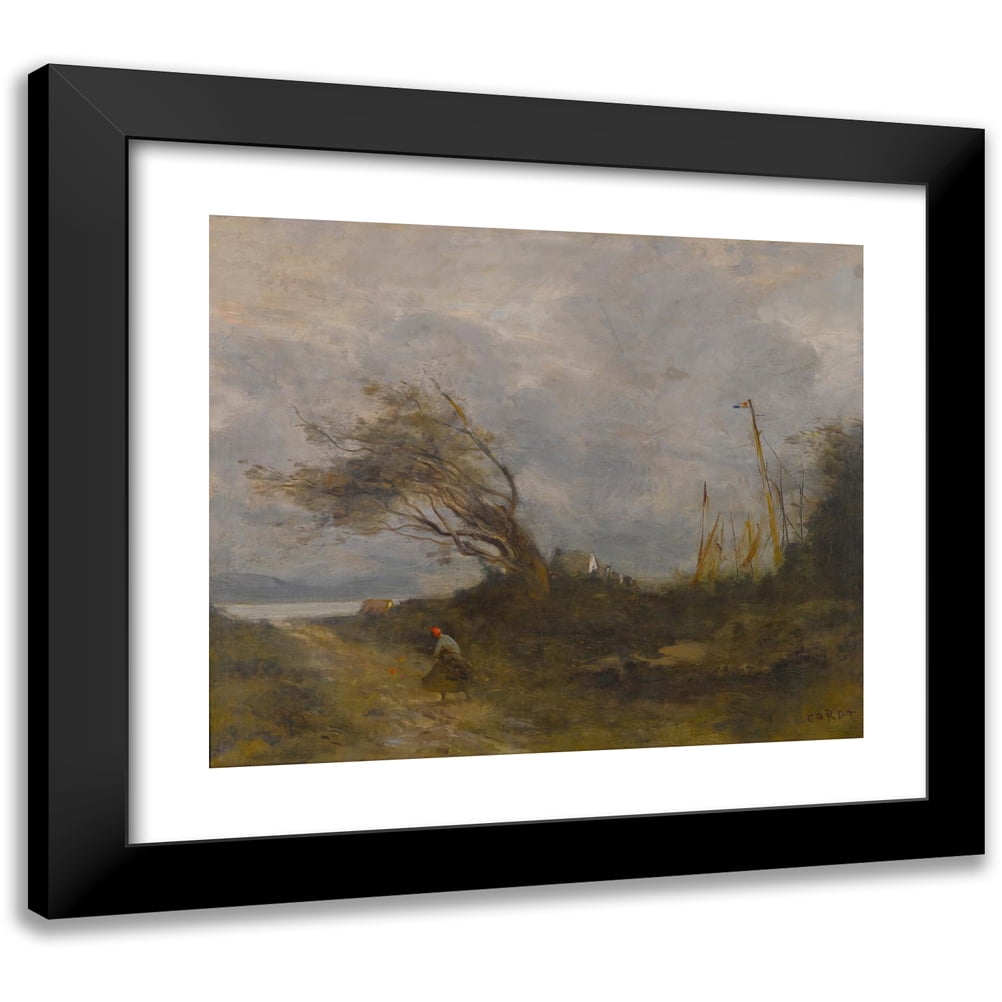 Jean-Baptiste-Camille Corot 17x15 Black Modern Framed Museum Art Print ...