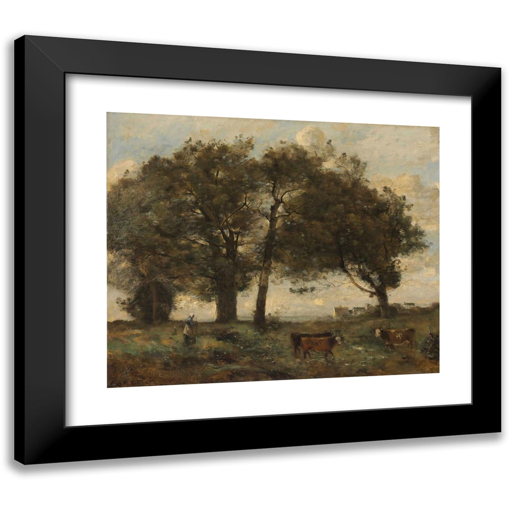 Jean-Baptiste-Camille Corot 17x15 Black Modern Framed Museum Art Print ...