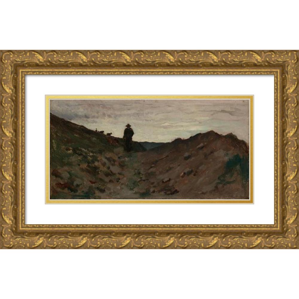 Jean-Baptiste-Camille Corot 18x11 Gold Ornate Wood Frame and Double ...