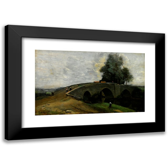 Jean-Baptiste-Camille Corot 18x12 Black Modern Framed Museum Art Print ...