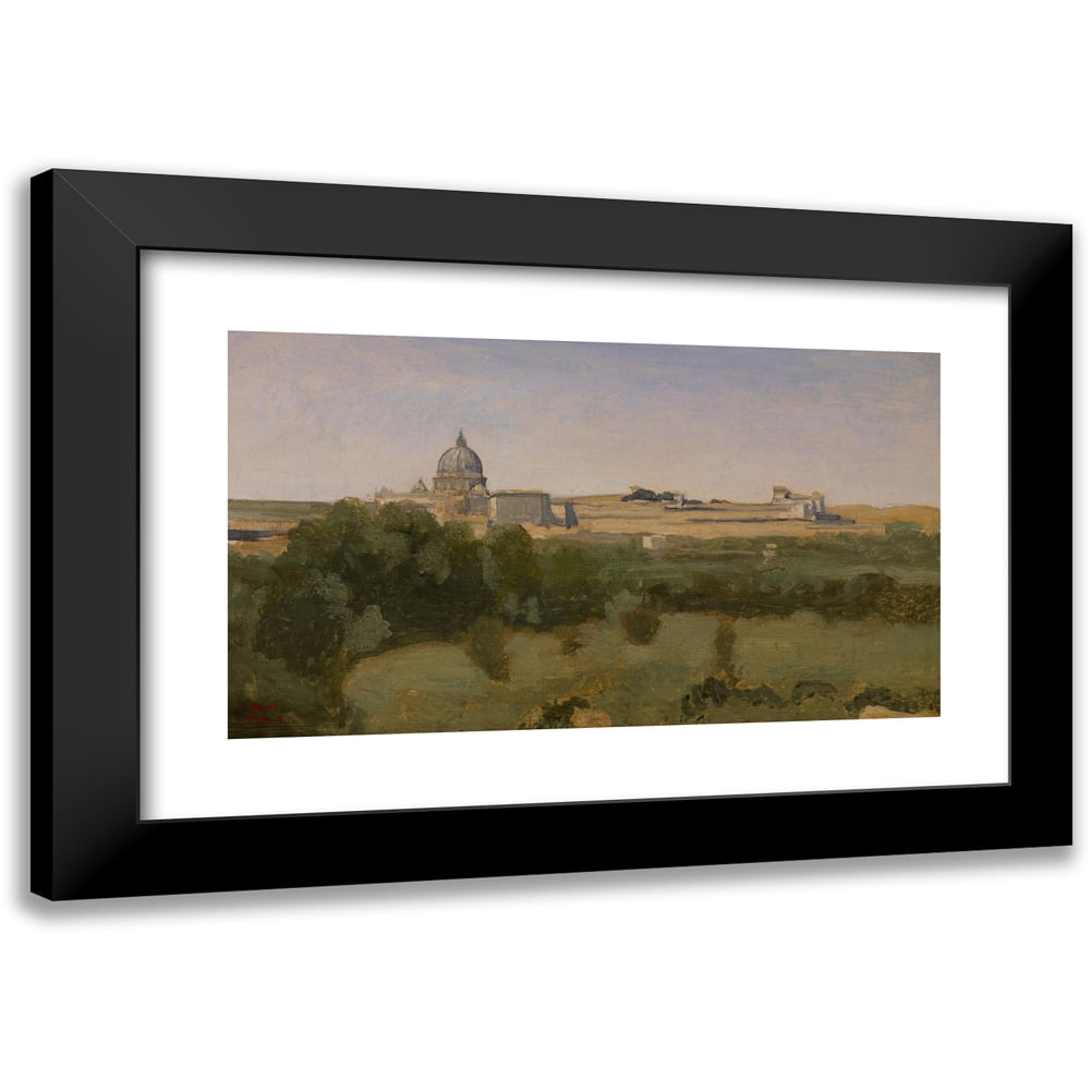 Jean-Baptiste-Camille Corot 18x12 Black Modern Framed Museum Art Print ...