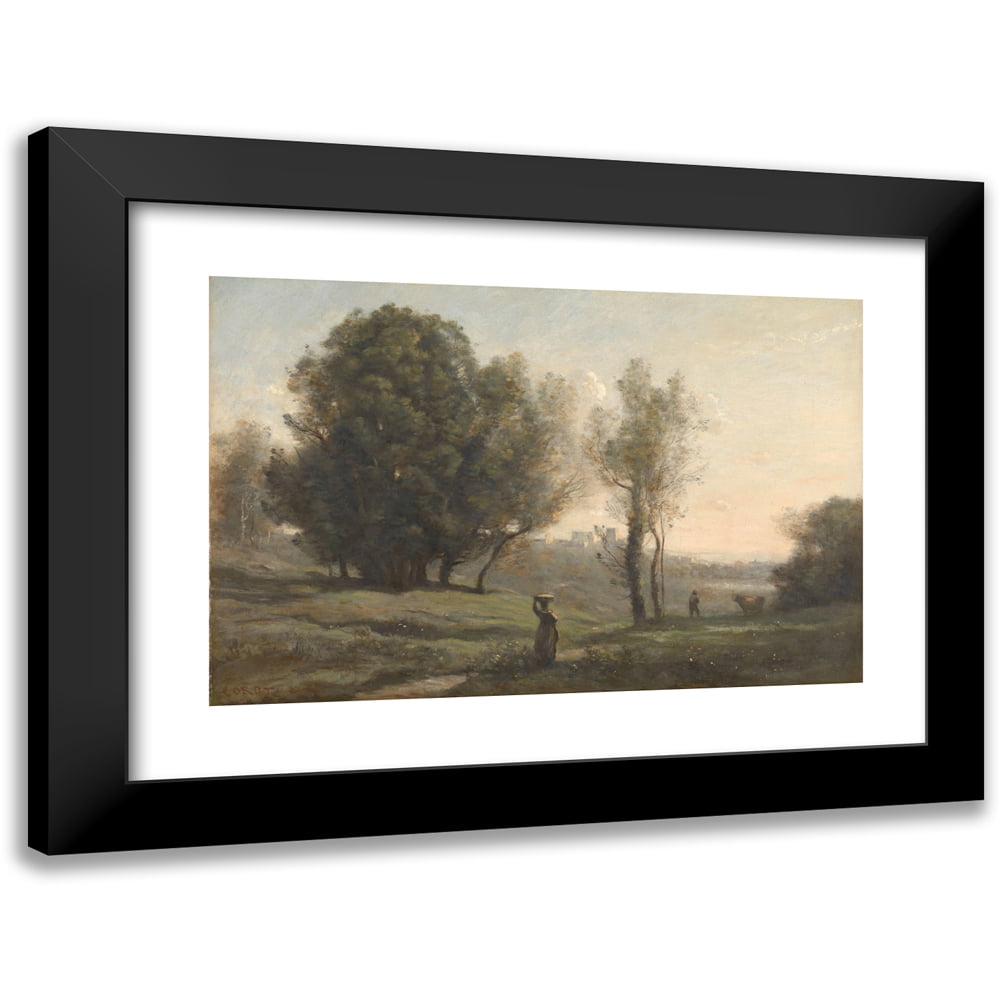 Jean-Baptiste-Camille Corot 18x13 Black Modern Framed Museum Art Print ...