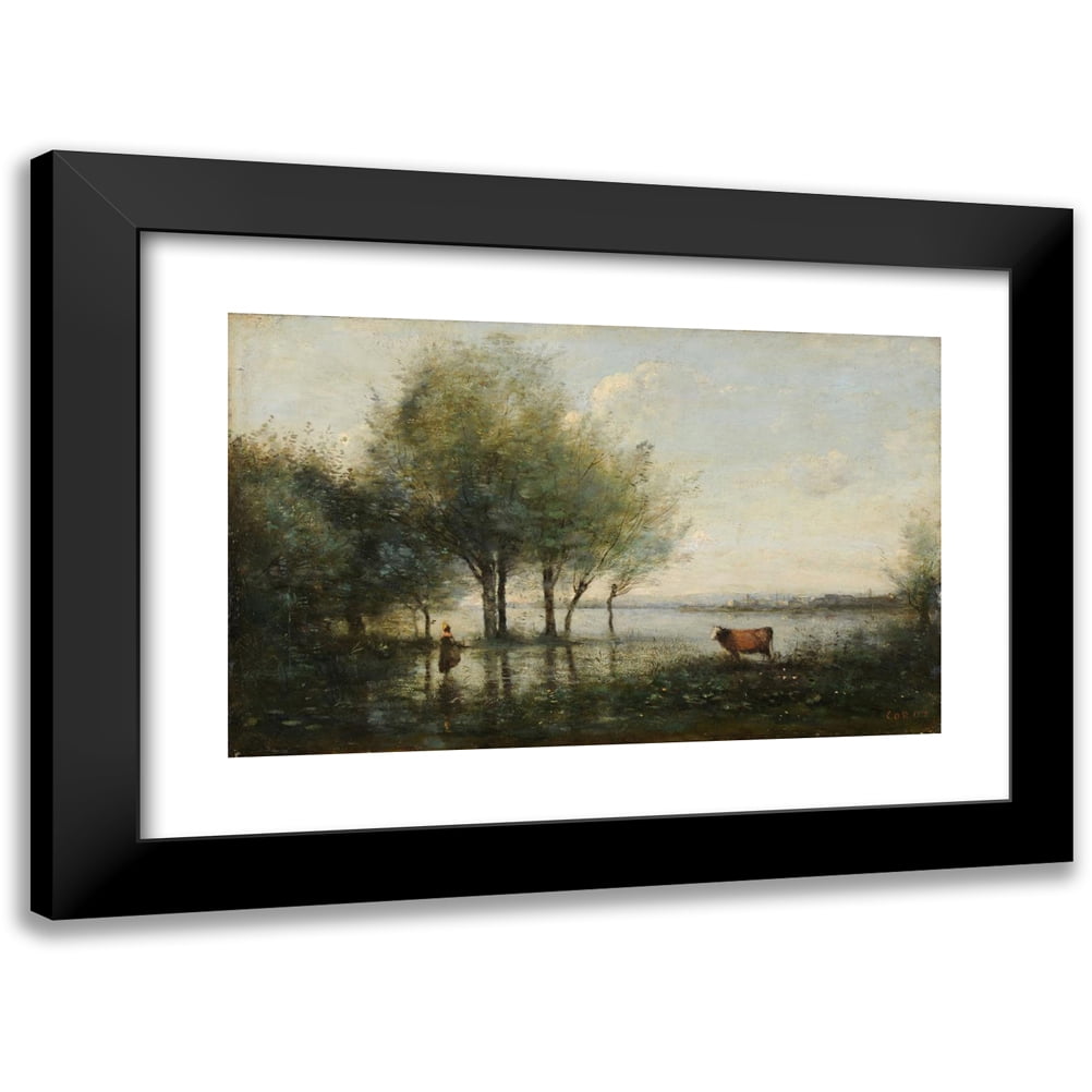 Jean-Baptiste-Camille Corot 18x13 Black Modern Framed Museum Art Print ...