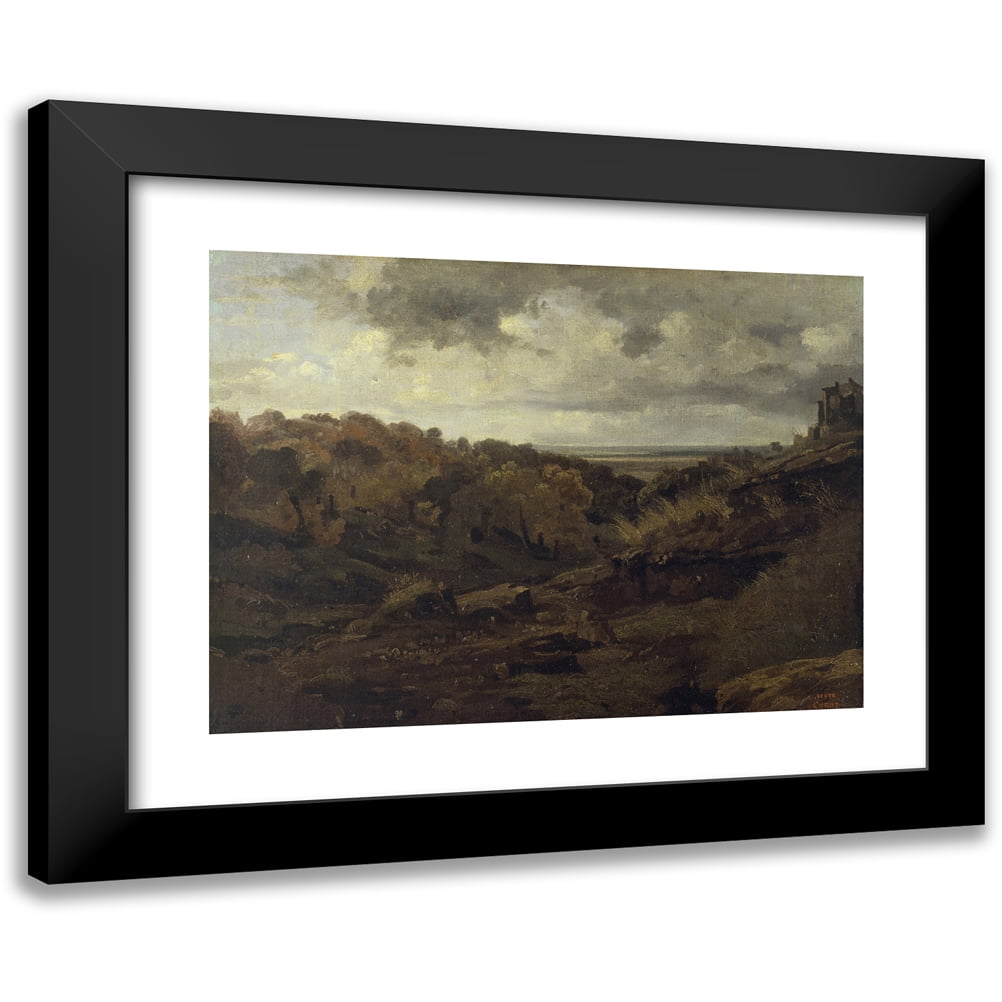 Jean-Baptiste-Camille Corot 18x14 Black Modern Framed Museum Art Print ...
