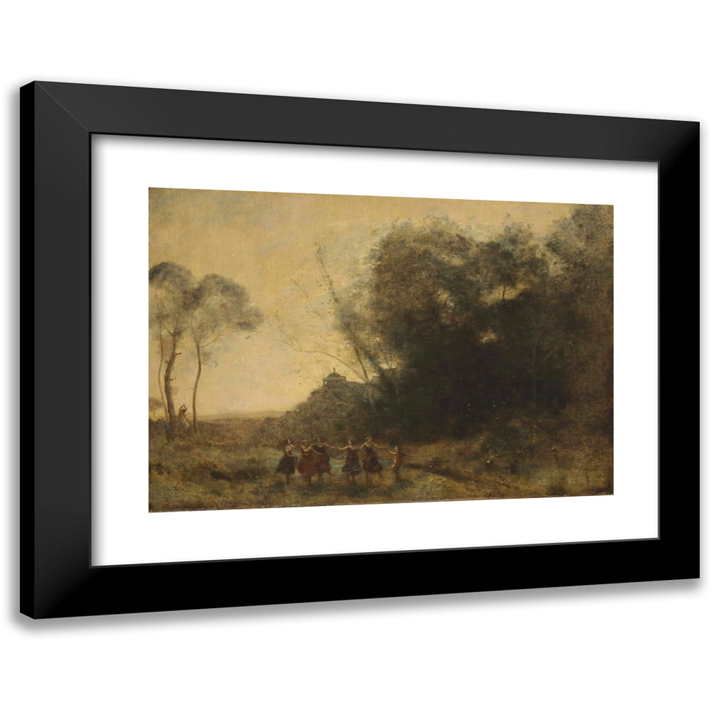 Jean-Baptiste-Camille Corot 18x14 Black Modern Framed Museum Art Print ...