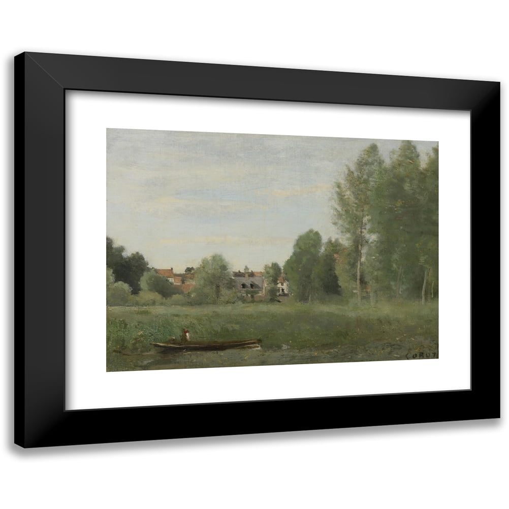 Jean-Baptiste-Camille Corot 18x14 Black Modern Framed Museum Art Print ...