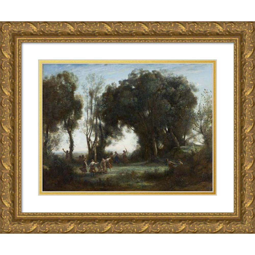 Jean-Baptiste-Camille Corot 18x14 Gold Ornate Wood Frame and Double ...