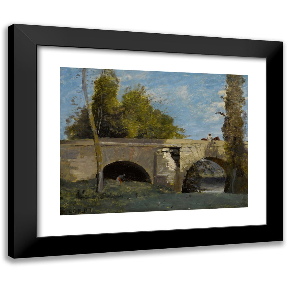 Jean-Baptiste-Camille Corot 18x15 Black Modern Framed Museum Art Print ...