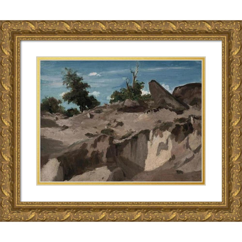 Jean-Baptiste-Camille Corot 18x15 Gold Ornate Wood Frame and Double ...