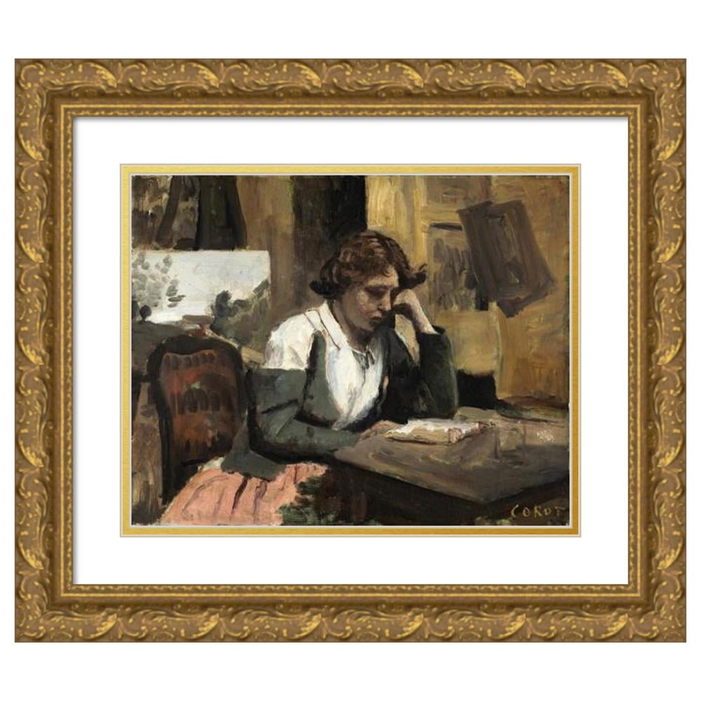 Jean-Baptiste-Camille Corot 18x15 Gold Ornate Wood Frame and Double ...