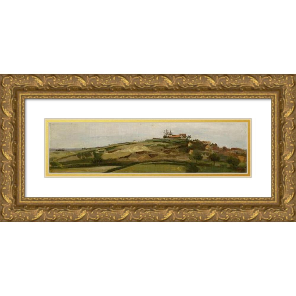 Jean-Baptiste-Camille Corot 18x8 Gold Ornate Wood Frame and Double ...
