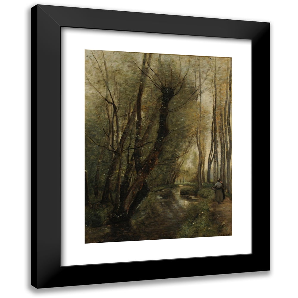 Jean-Baptiste-Camille Corot 19x24 Black Modern Framed Museum Art Print ...