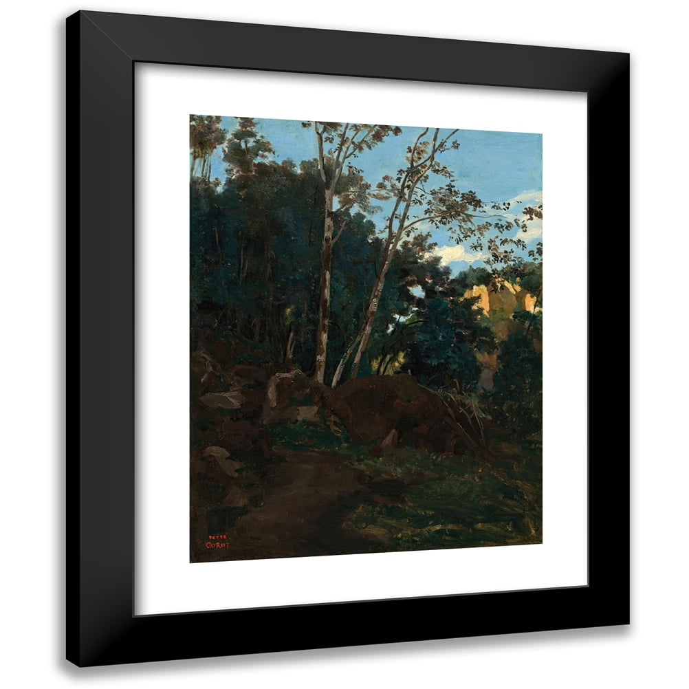 Jean-Baptiste-Camille Corot 19x24 Black Modern Framed Museum Art Print ...