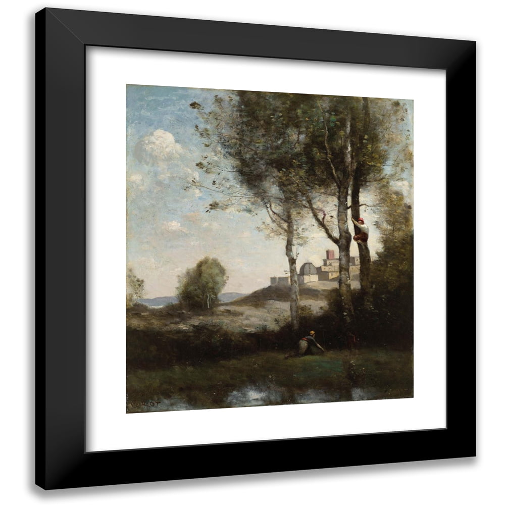 Jean-Baptiste-Camille Corot 20x23 Black Modern Framed Museum Art Print ...