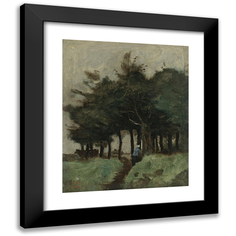 Jean-Baptiste-Camille Corot 20x24 Black Modern Framed Museum Art Print ...