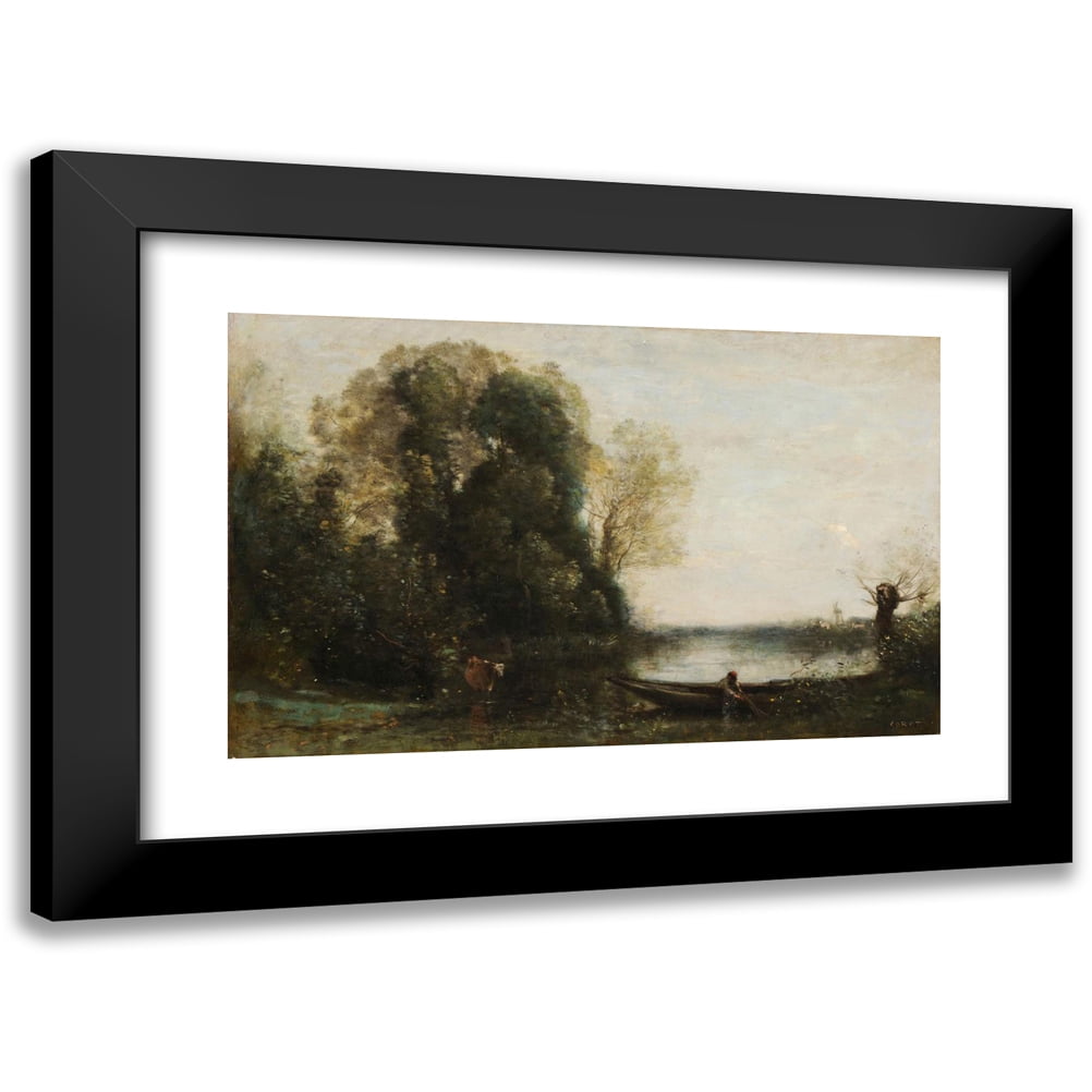 Jean-Baptiste-Camille Corot 24x16 Black Modern Framed Museum Art Print ...