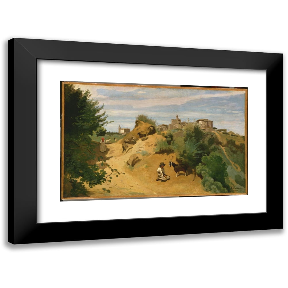 Jean-Baptiste-Camille Corot 24x17 Black Modern Framed Museum Art Print ...