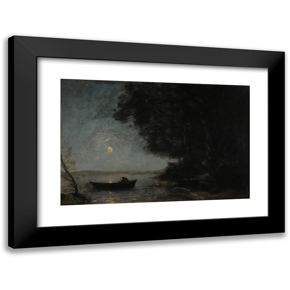 Jean-Baptiste-Camille Corot 24x17 Black Modern Framed Museum Art Print ...