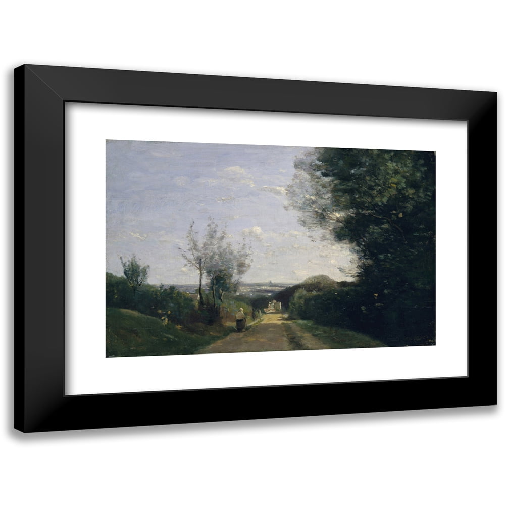Jean-Baptiste-Camille Corot 24x17 Black Modern Framed Museum Art Print ...