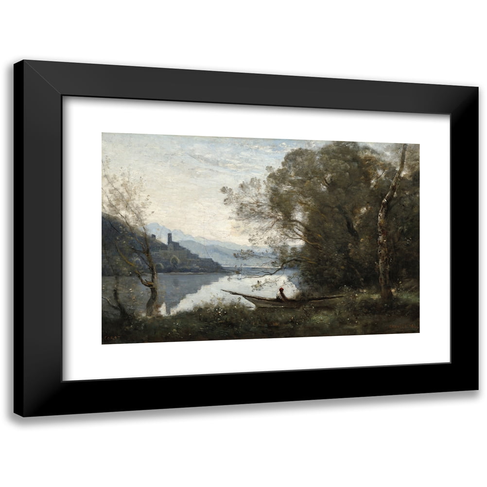 Jean-Baptiste-Camille Corot 24x17 Black Modern Framed Museum Art Print ...