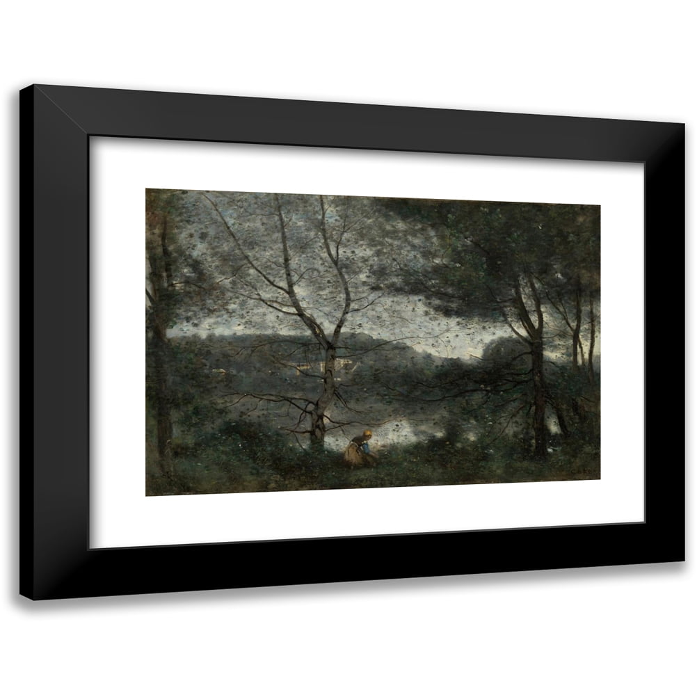 Jean-Baptiste-Camille Corot 24x18 Black Modern Framed Museum Art Print ...