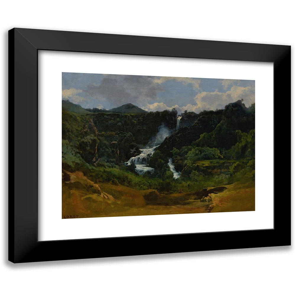 Jean-Baptiste-Camille Corot 24x19 Black Modern Framed Museum Art Print ...