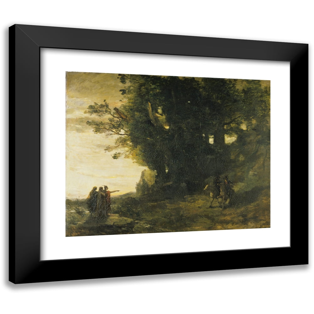 Jean-Baptiste-Camille Corot 24x20 Black Modern Framed Museum Art Print ...
