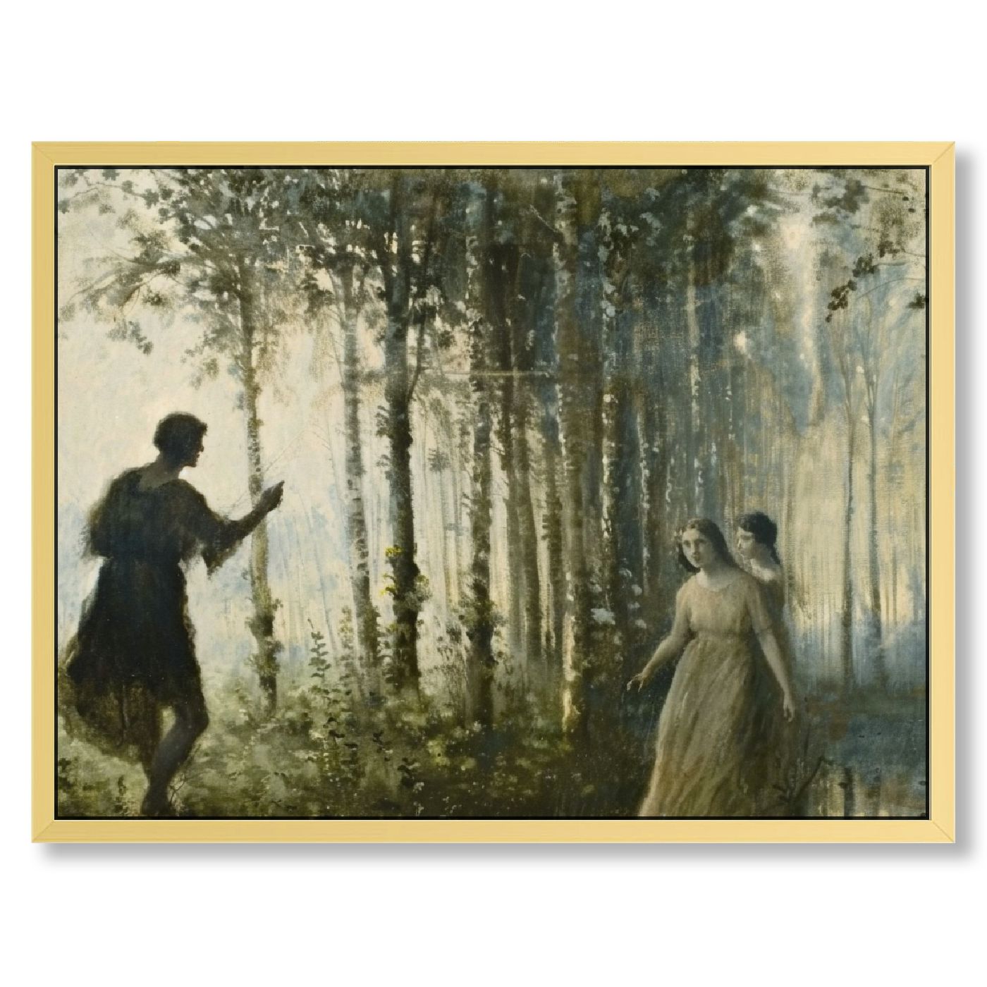 Jean-Baptiste-Camille Corot Poster - Leading from The Underworld Print - Famous Painting ...