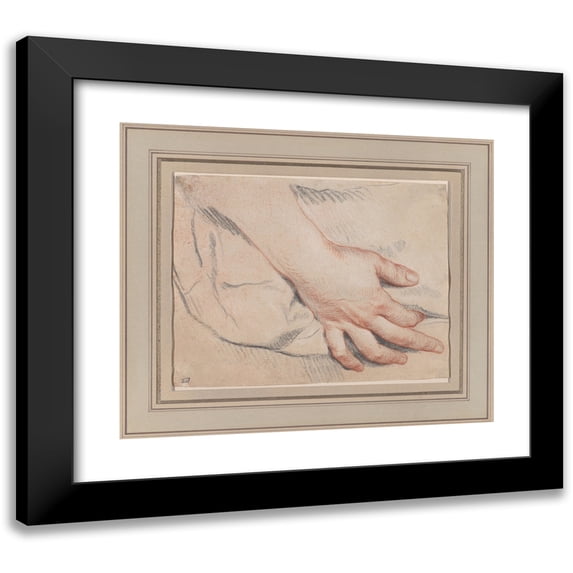 Jean-Baptiste Greuze 14x12 Black Modern Framed Museum Art Print Titled ...