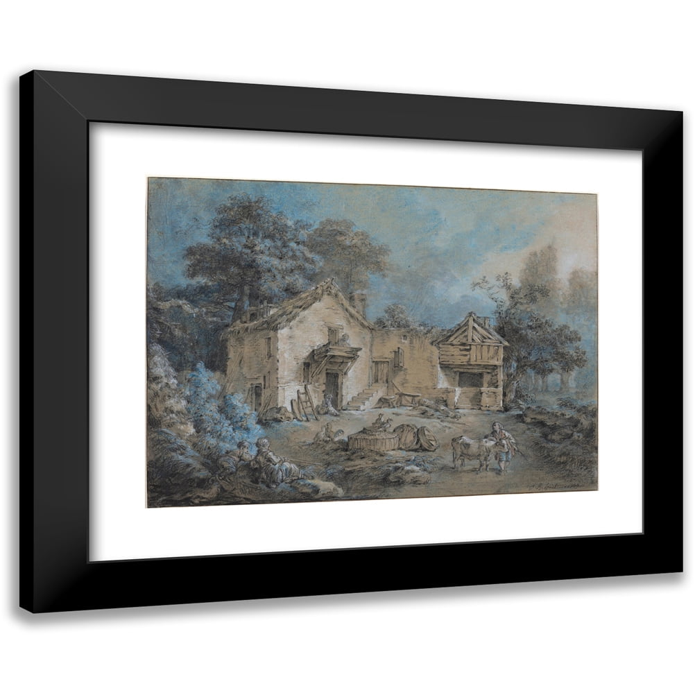 Jean-Baptiste Huet 14x11 Black Modern Framed Museum Art Print Titled ...