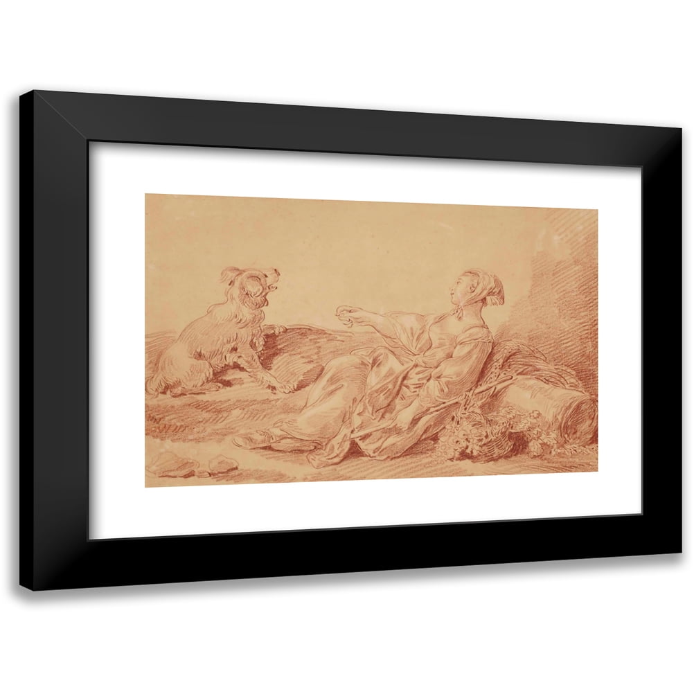 Jean-Baptiste Huet 14x11 Black Modern Framed Museum Art Print Titled ...
