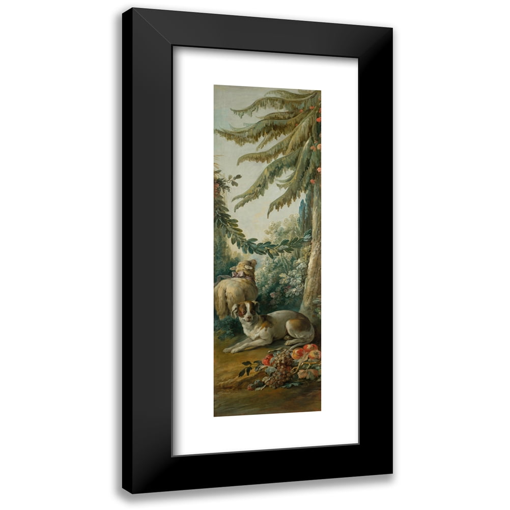Jean-Baptiste Huet 8x18 Black Modern Framed Museum Art Print Titled ...