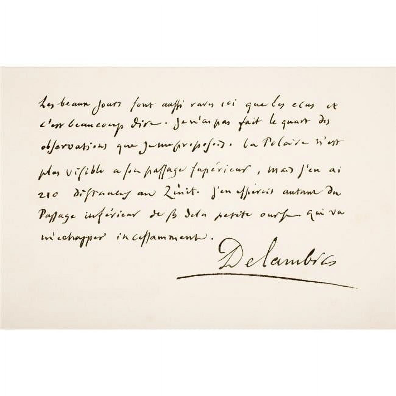 Jean Baptiste Joseph Chevalier Delambre 1749 - 1822 French ...