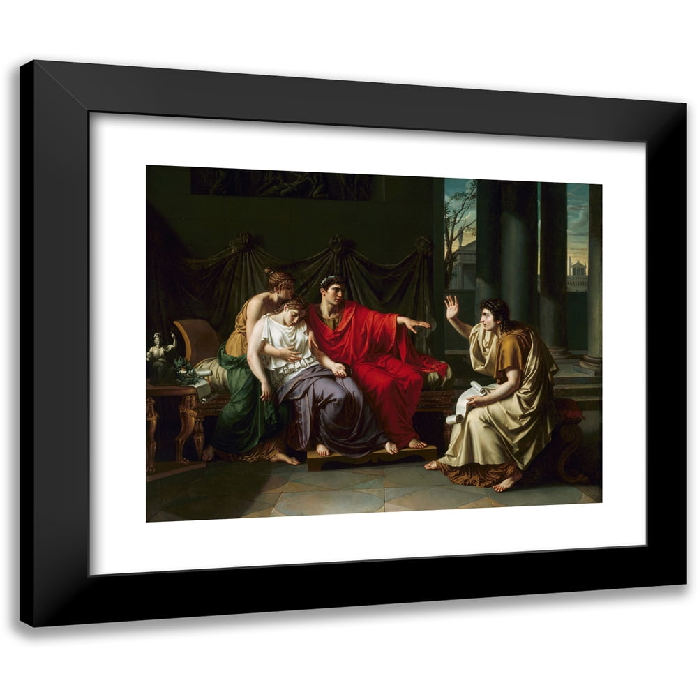 Jean Baptiste Joseph Wicar 24x20 Black Modern Framed Museum Art Print ...